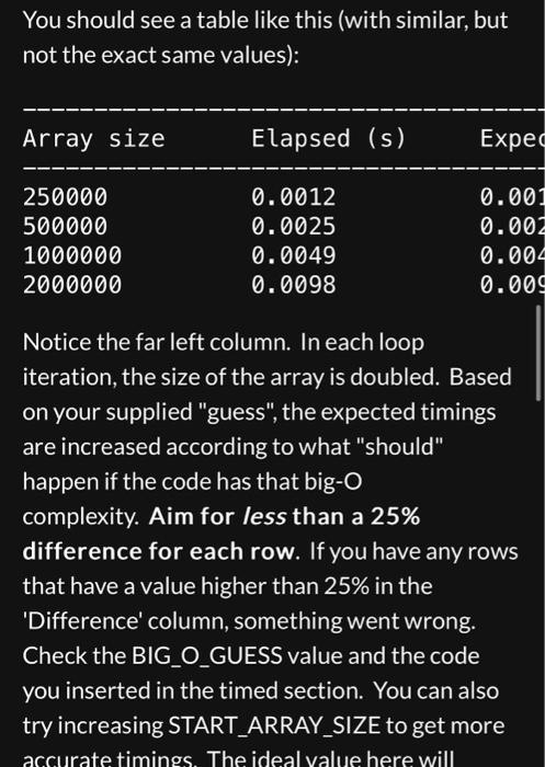 Solved Part 2: A Timing Study of O(n2) Code Save that file | Chegg.com