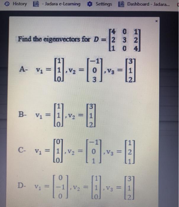 Solved History - Jadara e-Leaming Settings Dashboard - | Chegg.com