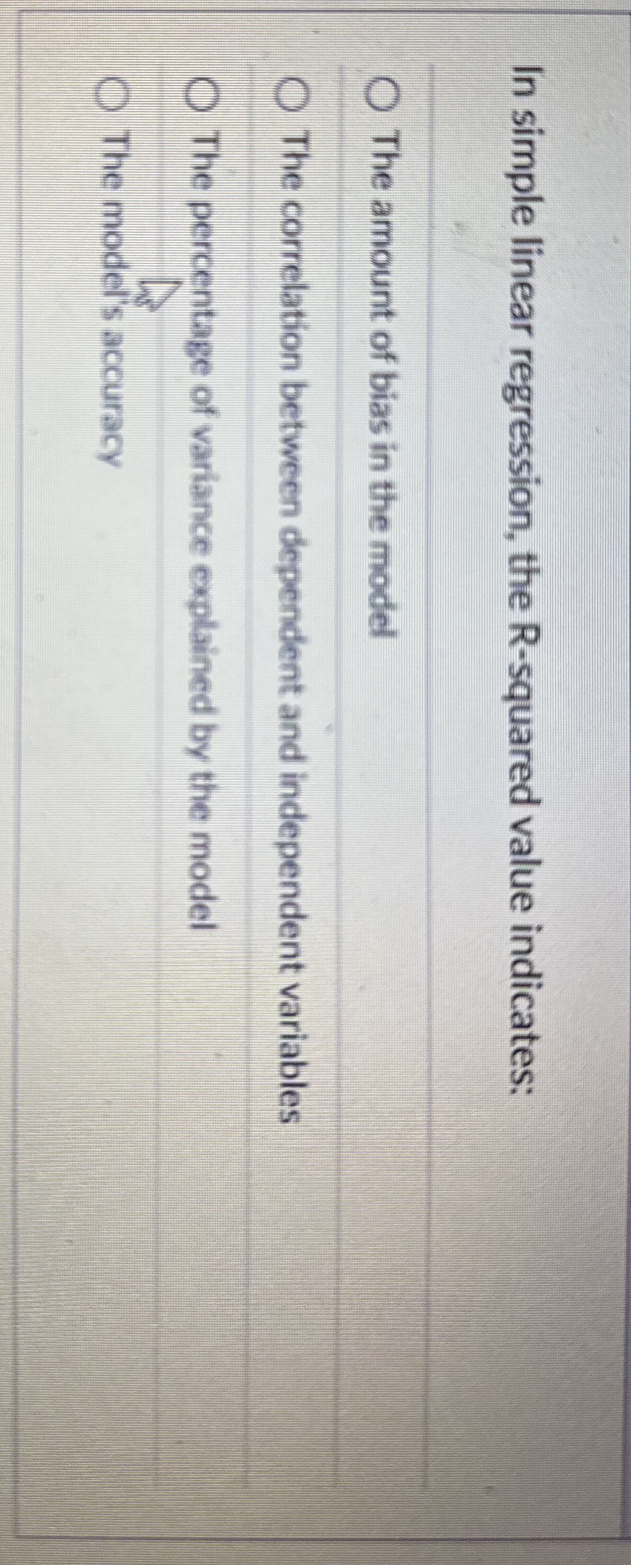 Solved In simple linear regression, the R-squared value | Chegg.com