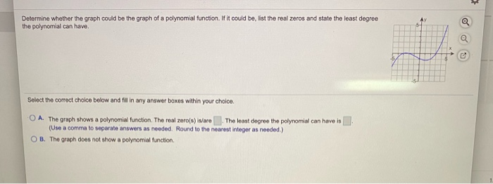Solved Determine whether the graph could be the graph of a | Chegg.com