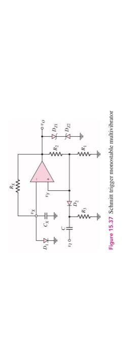 Solved †Ex 15.9: For the monostable circuit shown in Figure | Chegg.com
