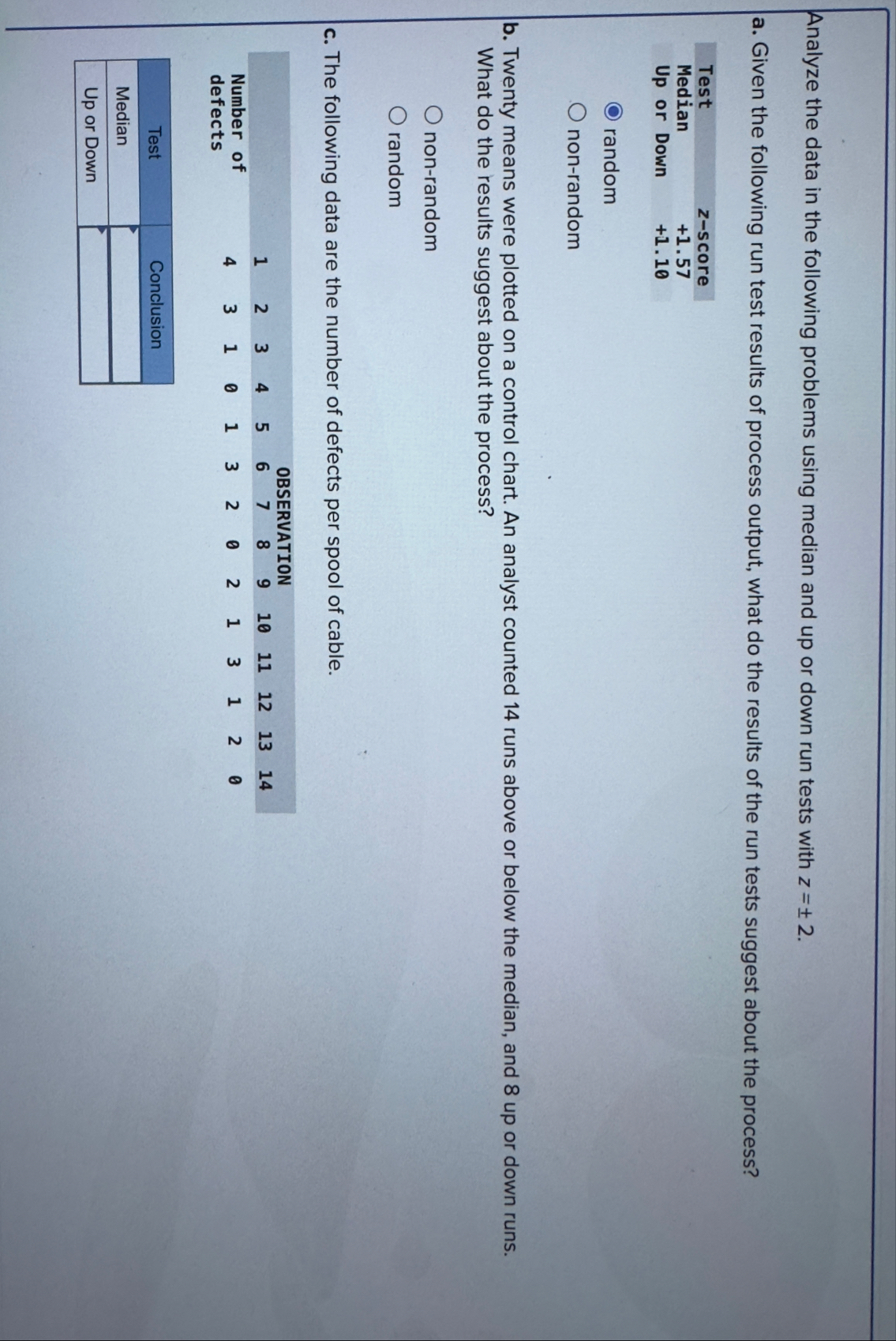 Analyze the data in the following problems using | Chegg.com