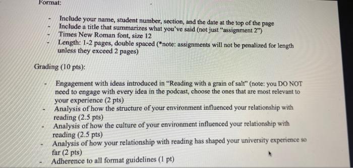 In this assignment, you will give an autoethnographic | Chegg.com