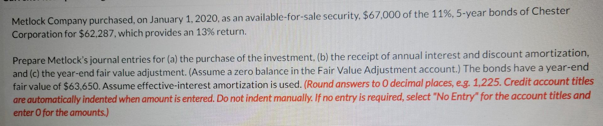 Solved Metlock Company purchased, on January 1, 2020, as an | Chegg.com