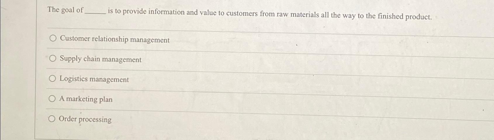 The goal of is to provide information and value to | Chegg.com