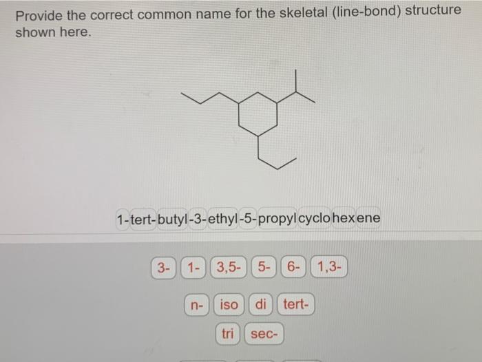 Solved Provide the correct IUPAC name for the skeletal | Chegg.com