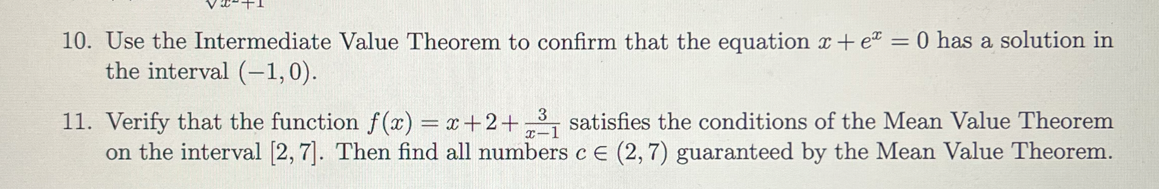 Solved Use the Intermediate Value Theorem to confirm that | Chegg.com