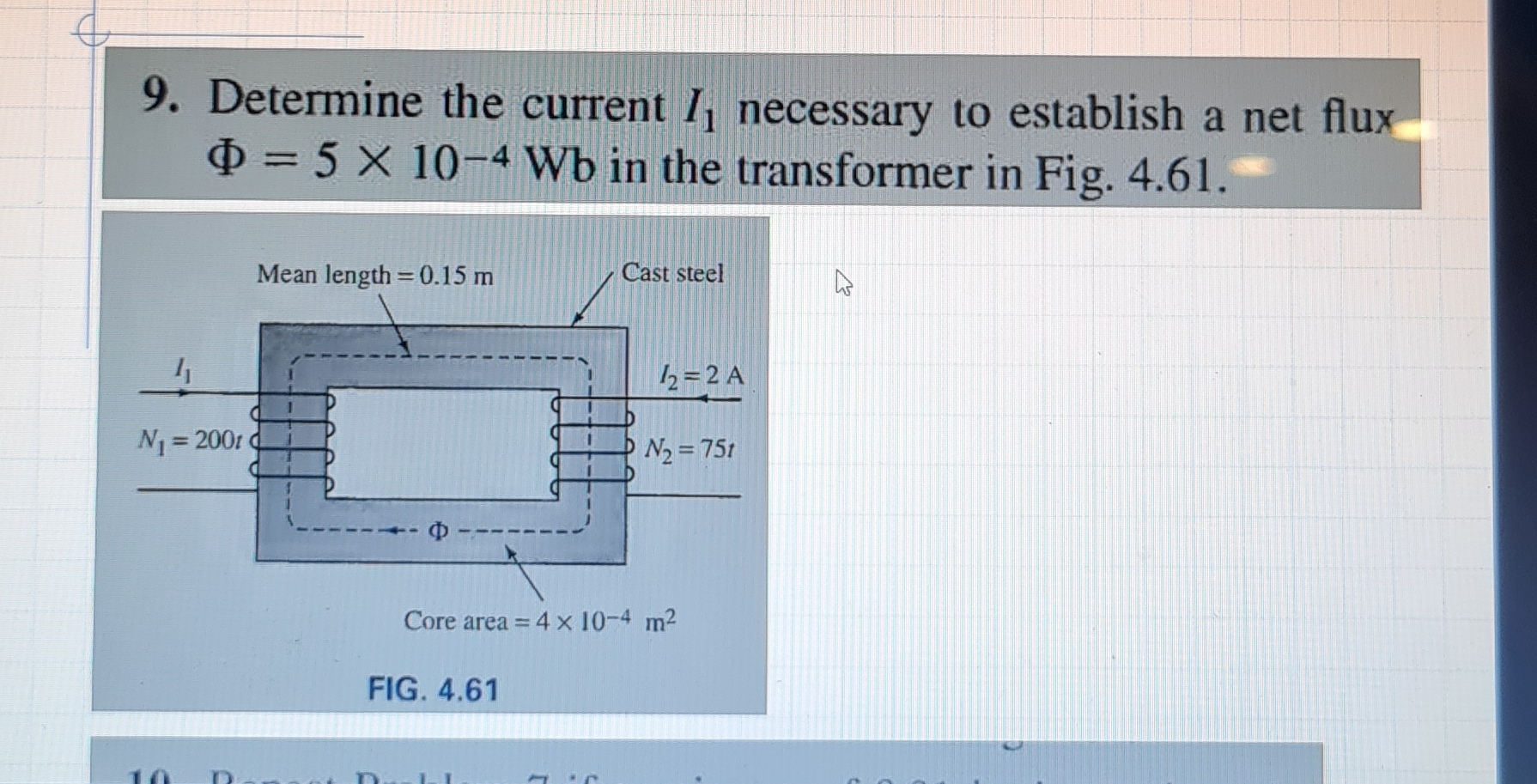 Solved Determine the current I1 ﻿necessary to establish a | Chegg.com
