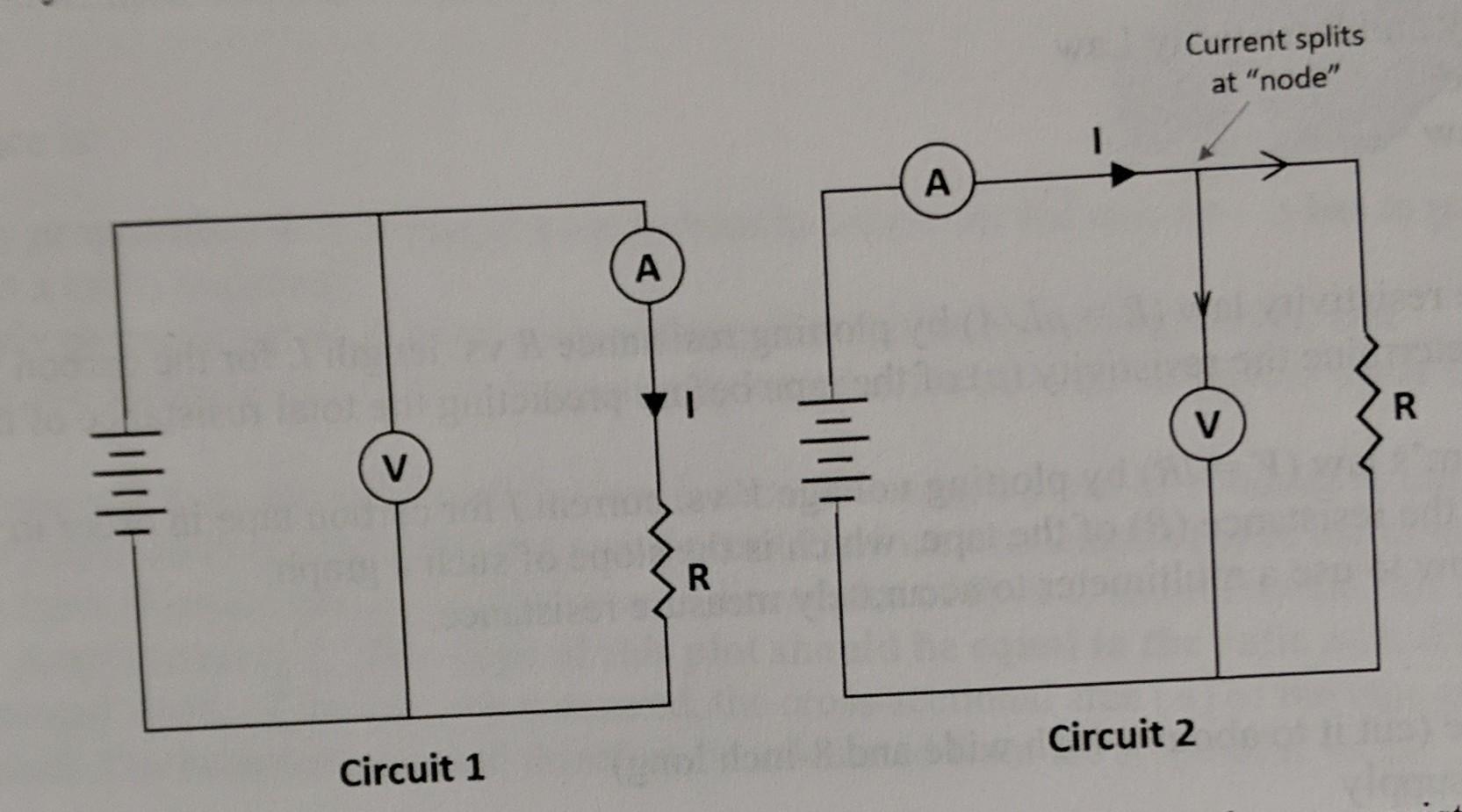 Solved Consider the two circuits in the lab manual (Circuit | Chegg.com