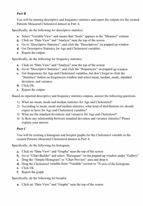 Solved Spss Assignment 1 Part A You Will Be Entering The