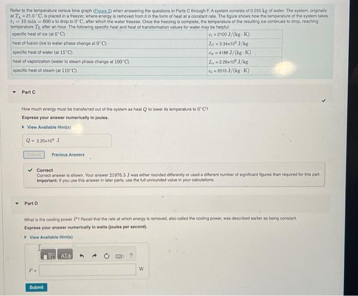 Solved Refer to the temperature versus time graph (Figure 2) | Chegg.com