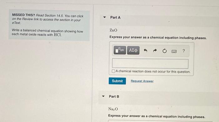Solved Review MISSED THIS? Read Section 14,5. You can click | Chegg.com