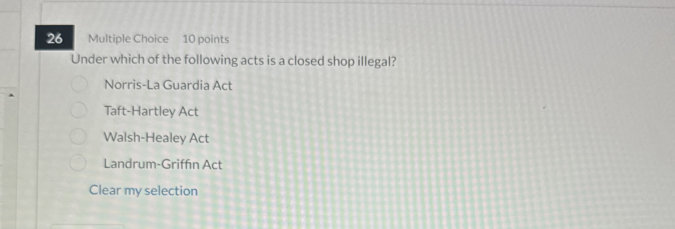 Solved 26 ﻿Multiple Choice 10 ﻿pointsUnder which of the | Chegg.com