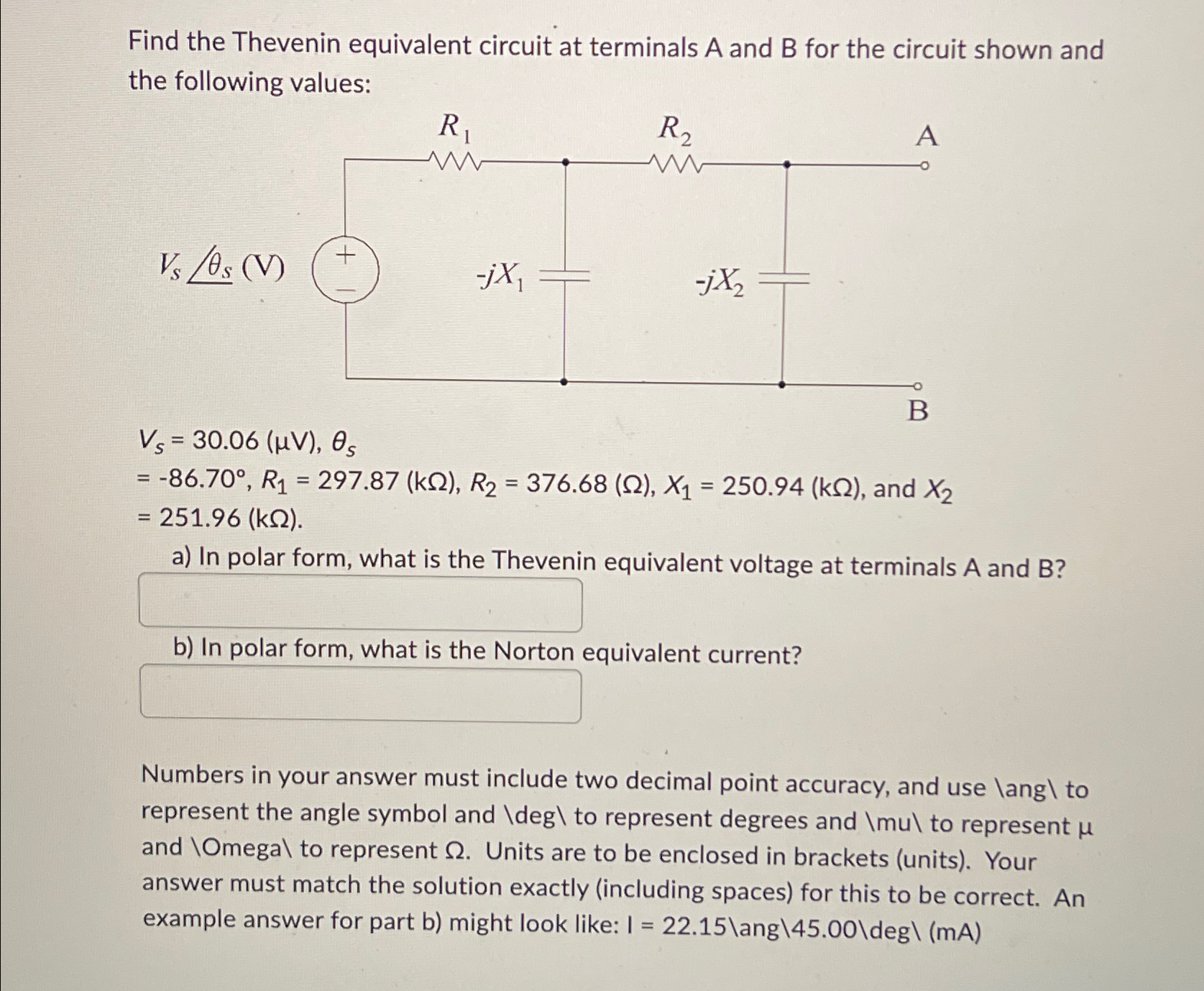 Solved Find the Thevenin equivalent circuit at terminals A | Chegg.com