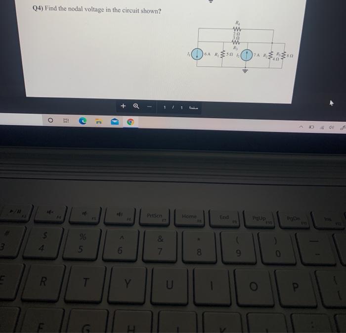 Solved Q3) Using Mesh analysis, find the current through | Chegg.com