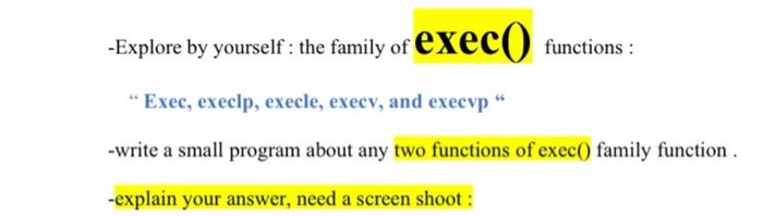 Solved -Explore by yourself : the family of EXCCO functions | Chegg.com
