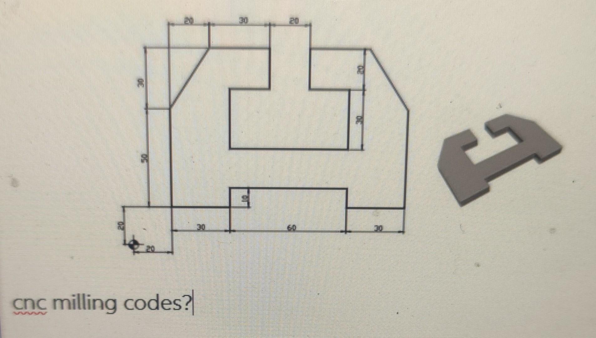 cnc milling codes? | Chegg.com