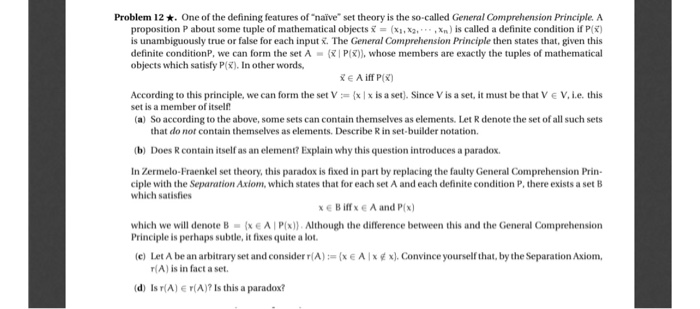 Solved Problem 12. One of the defining features of "naïve | Chegg.com