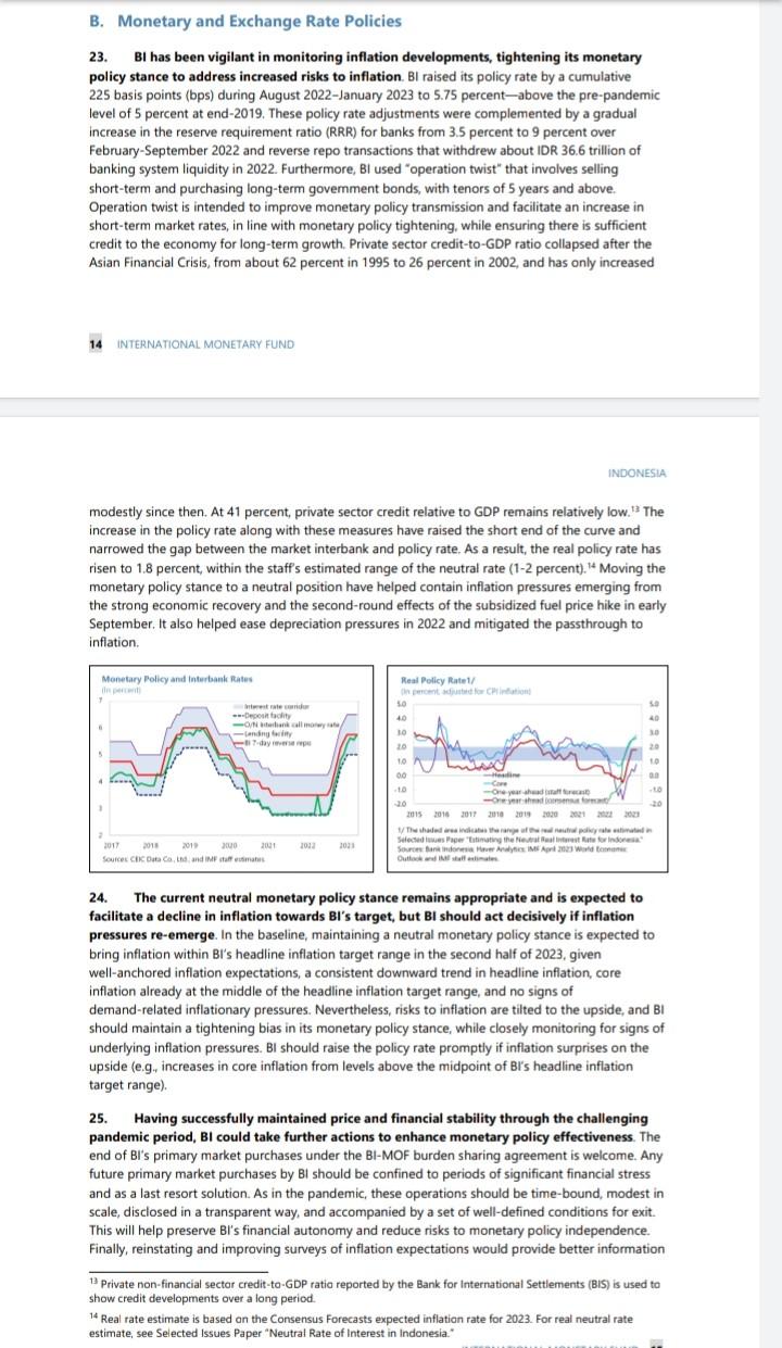 Solved Is the monetary and exchange rate policies in the | Chegg.com