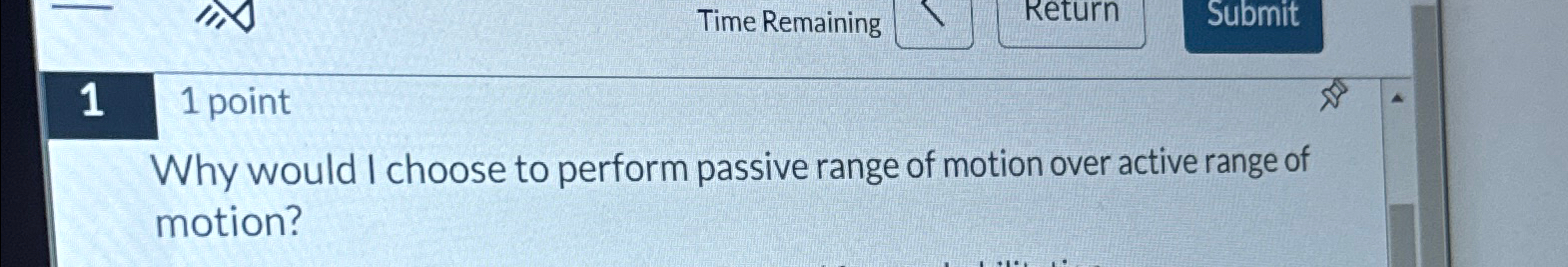 Solved Time RemainingReturnSubmit11 ﻿pointWhy would I choose | Chegg.com