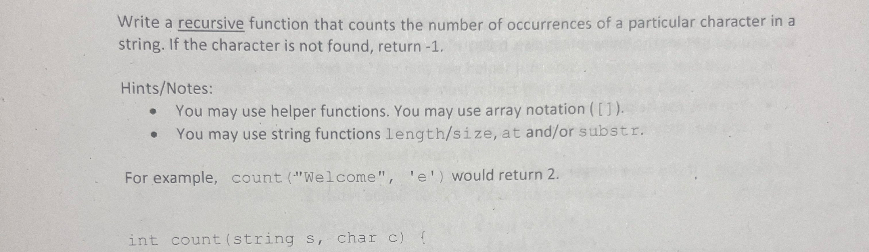 Solved Use the C language write a function that finds the | Chegg.com