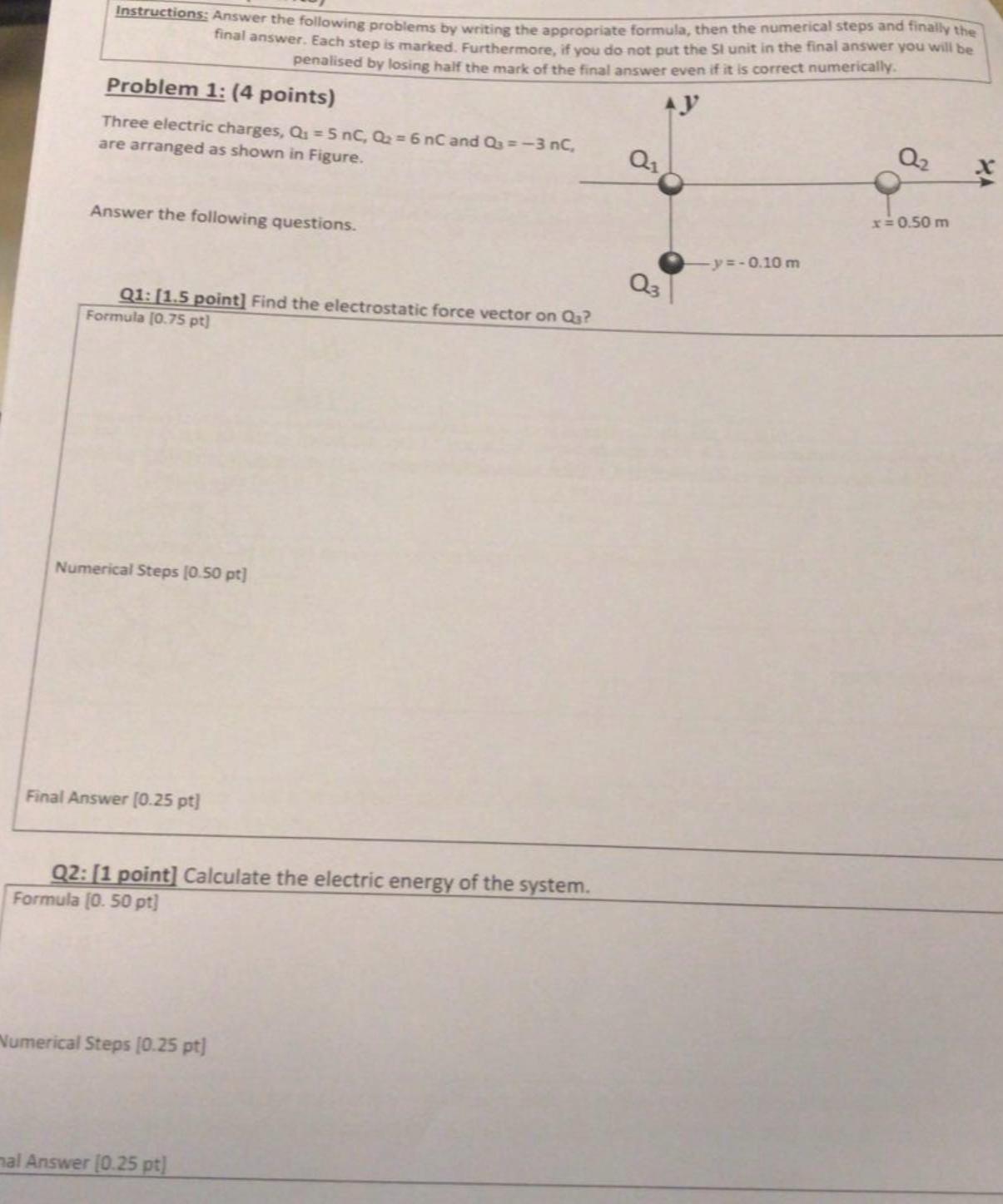 Solved Instructions: Answer the following problems by | Chegg.com