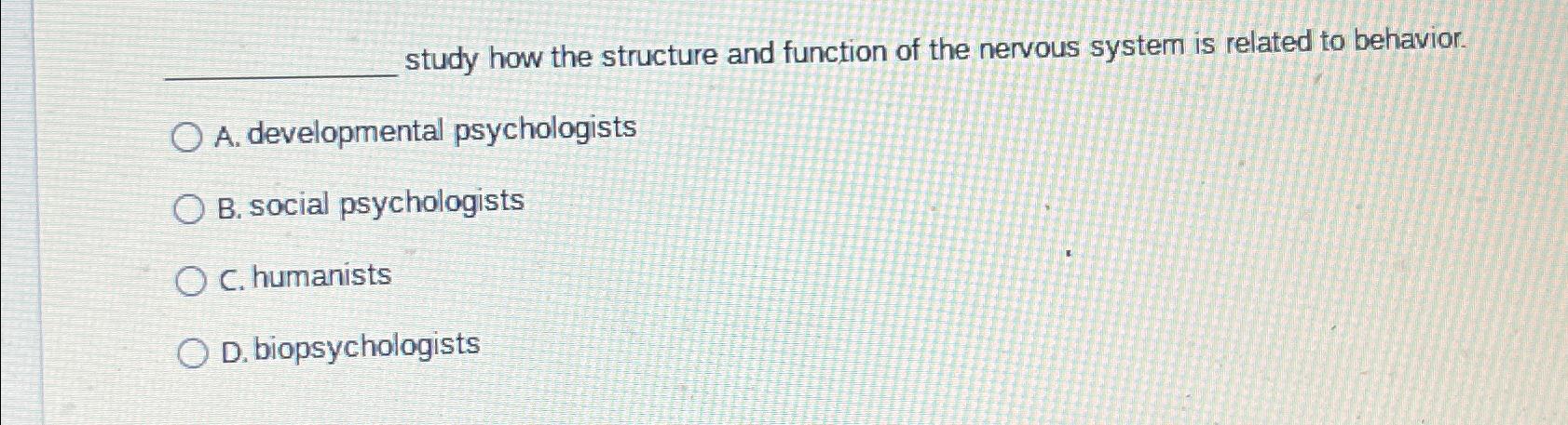 Solved study how the structure and function of the nervous | Chegg.com