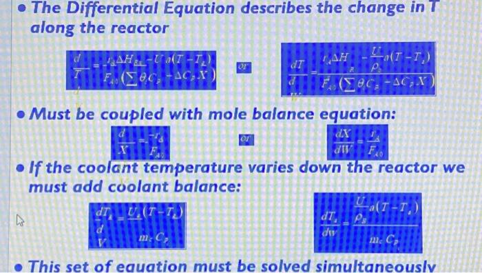 Solved - The Differential Equation describes the change in T | Chegg.com