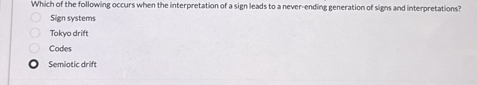 Solved Which of the following occurs when the interpretation | Chegg.com