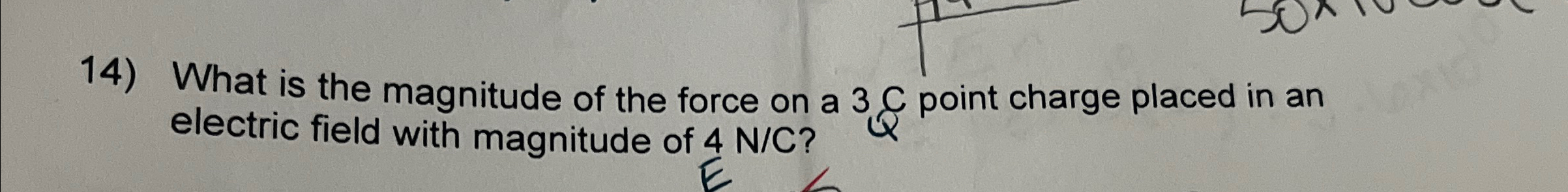 Solved What is the magnitude of the force on a 3C ﻿point | Chegg.com