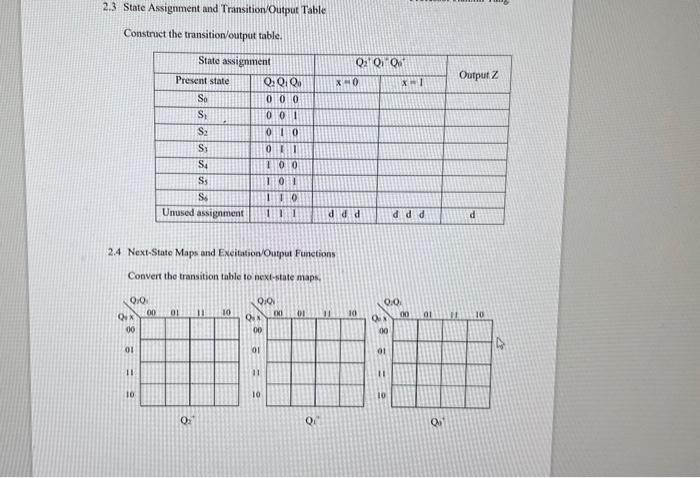 Assignment 3 Design of a Bit Sequence Detector 1 | Chegg.com