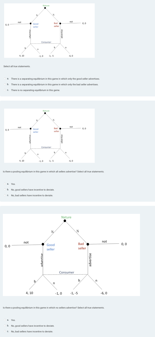 Solved Select all true statements.a. ﻿There is a separating | Chegg.com
