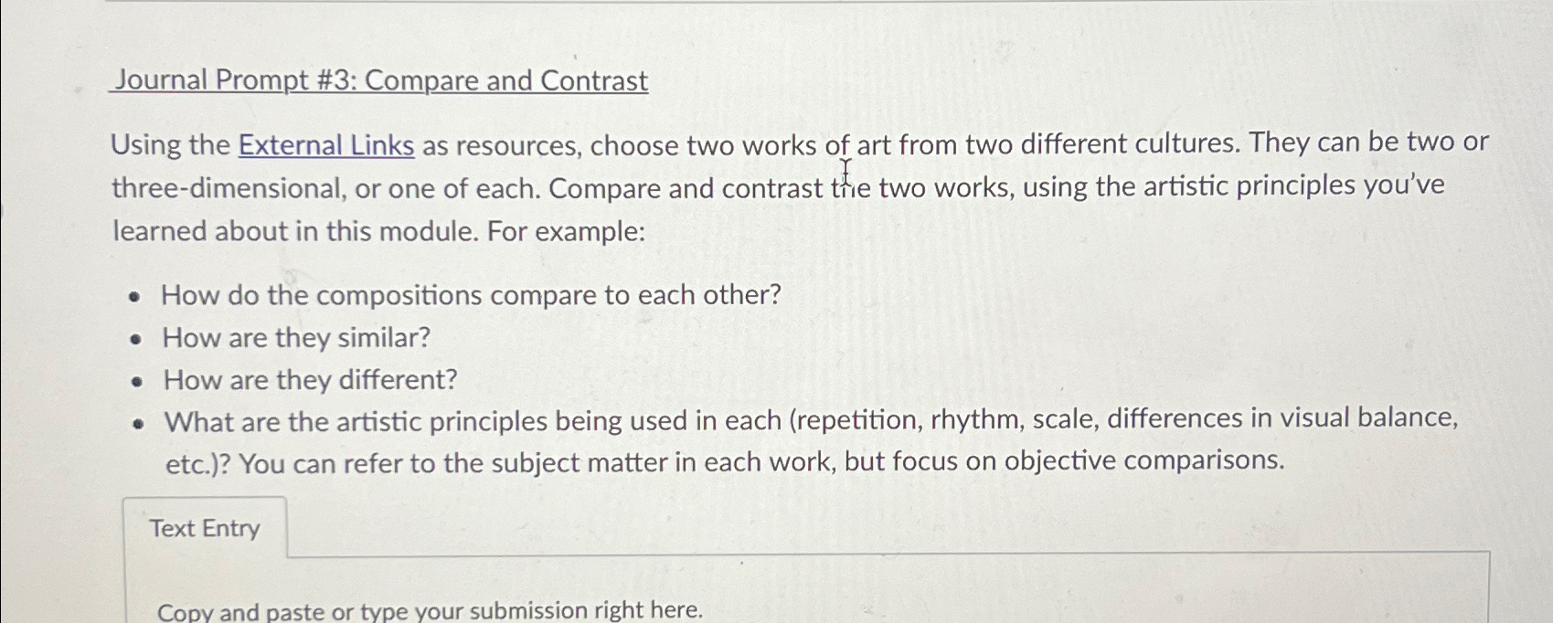 Solved Journal Prompt #3: Compare and ContrastUsing the | Chegg.com