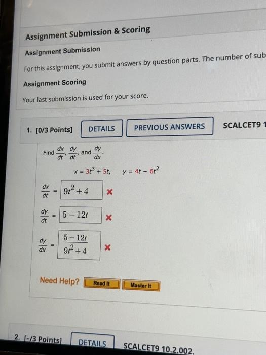 Solved Assignment Submission \& Scoring Assignment | Chegg.com
