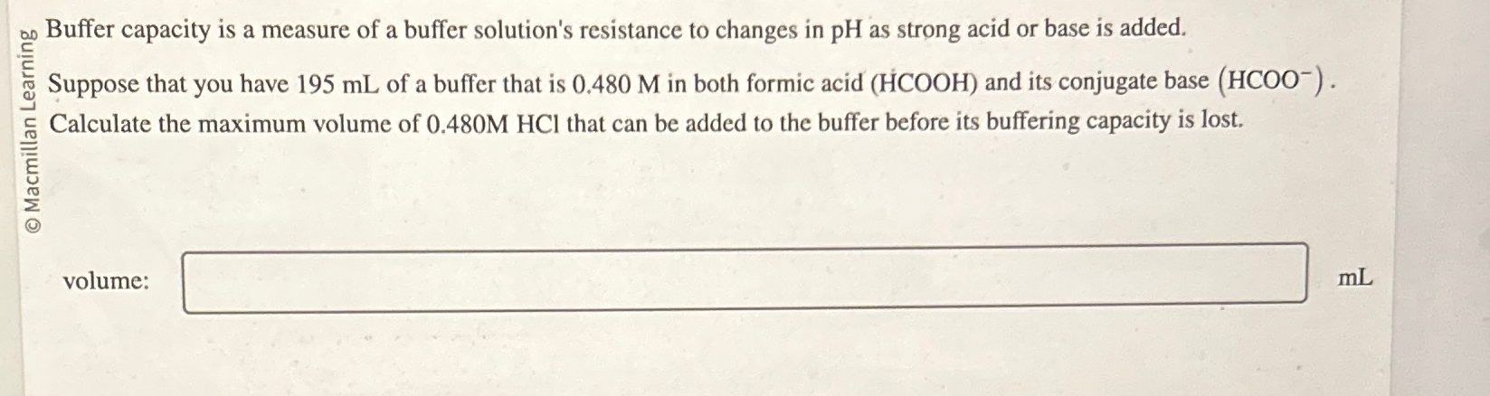 Solved on Buffer capacity is a measure of a buffer | Chegg.com
