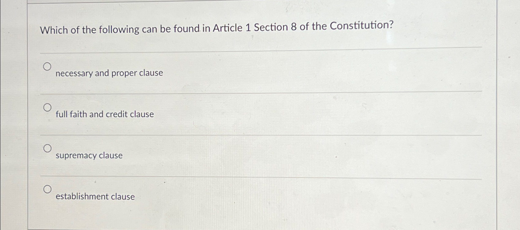 Solved Which of the following can be found in Article 1 | Chegg.com