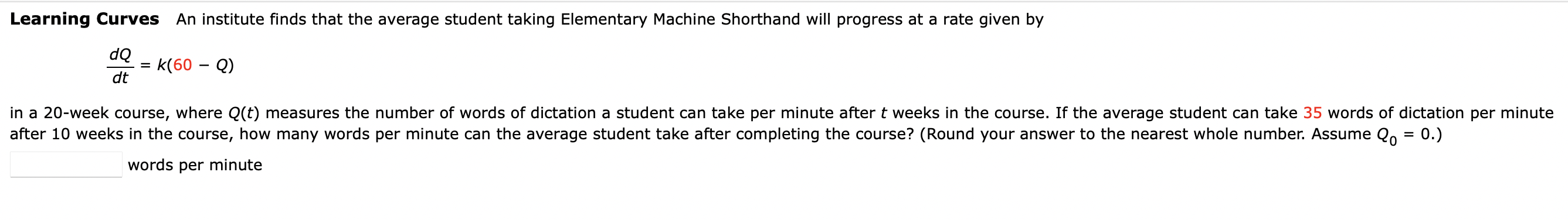 Solved Learning Curves An institute finds that the average | Chegg.com