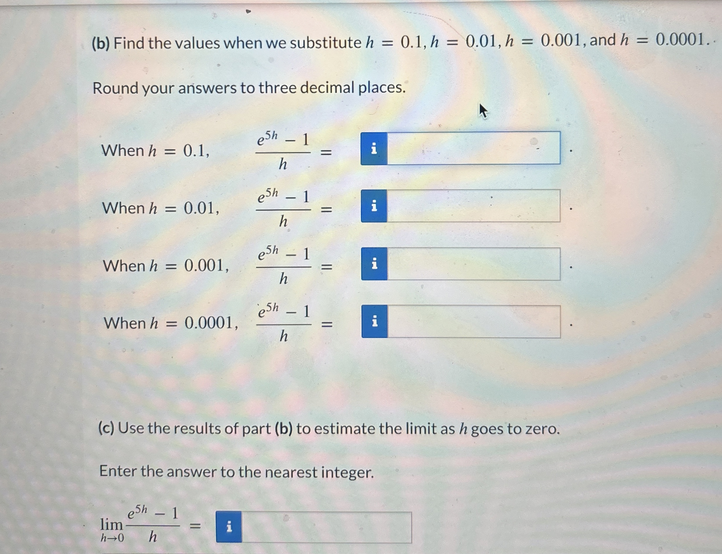 Solved (b) ﻿Find the values when we substitute | Chegg.com