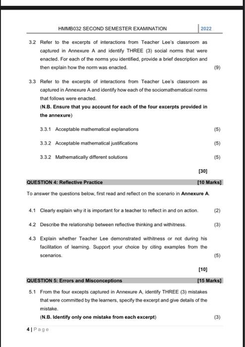 5.2 For each of the THREE (3) mistakes identified in | Chegg.com