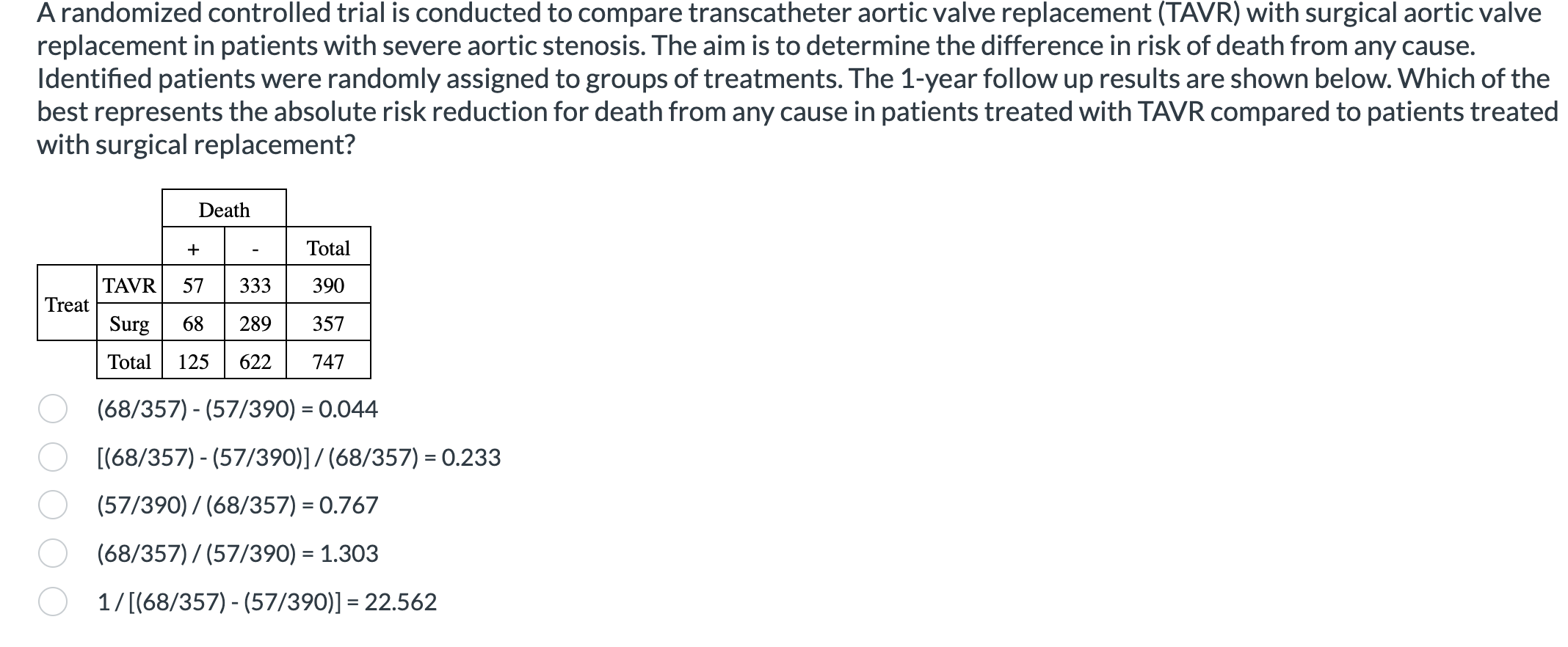 Solved A randomized controlled trial is conducted to compare | Chegg.com