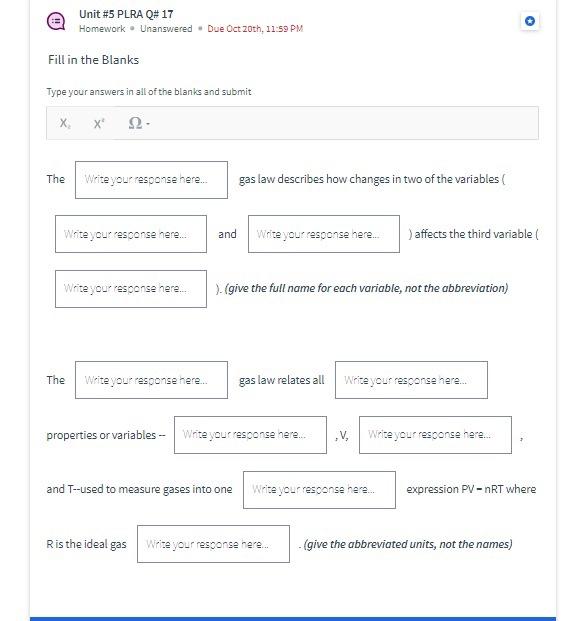 Solved Unit \#5 PLRA Q\# 16 Homework * Unanswered * Due Oct | Chegg.com
