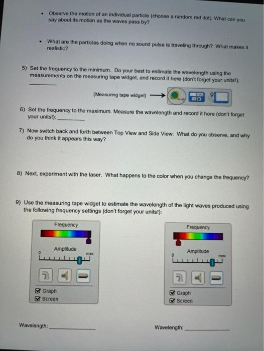 Solved Investigation #2: Wave Interference Part A: Open the | Chegg.com