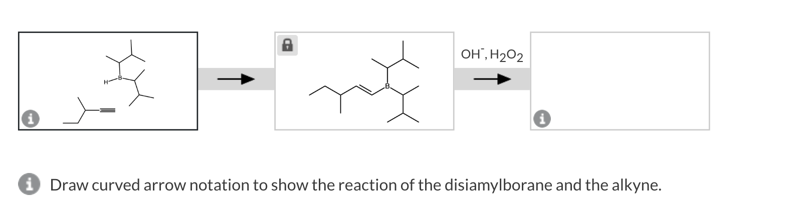 Solved Disiamylborane adds to a triple bond to give an | Chegg.com