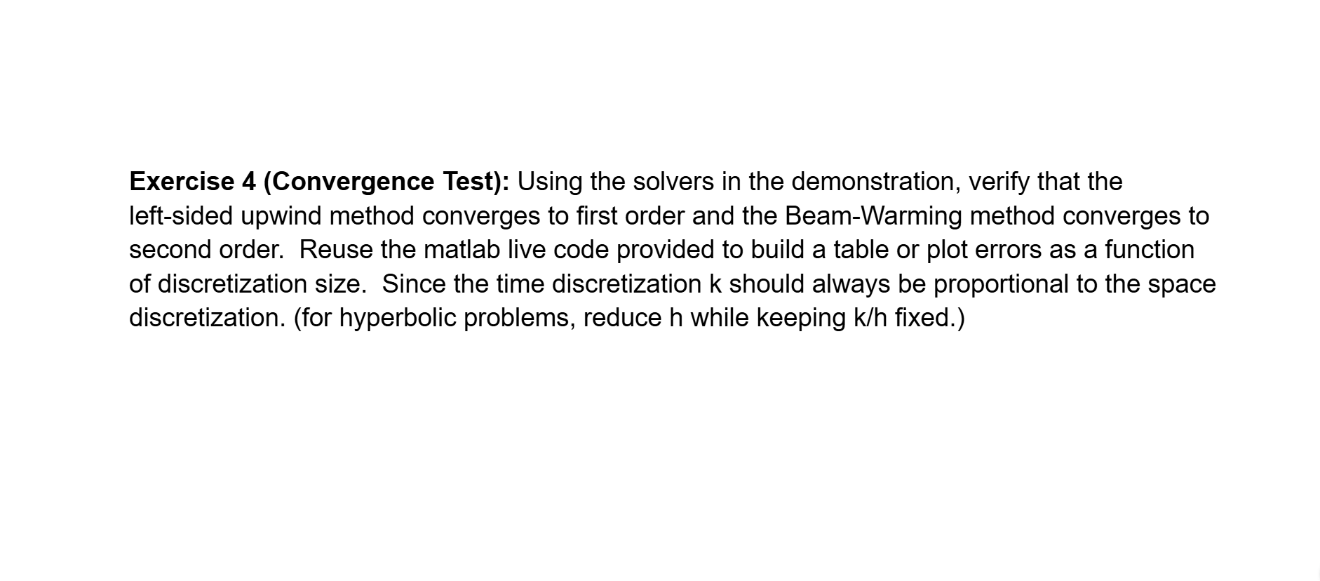 Solved (Please make the following code in Matlab live for | Chegg.com