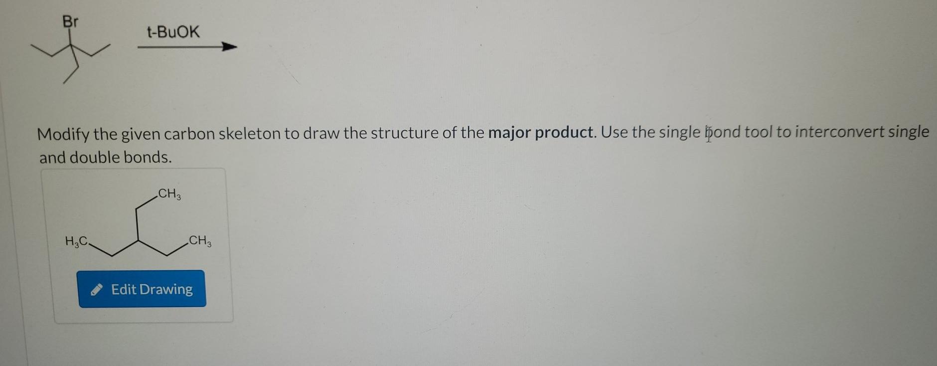 Solved NaOH Modify the given carbon skeleton to draw the | Chegg.com