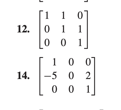 Solved For each of the matrices A in Exercises 1 ﻿through | Chegg.com