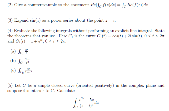 Solved (2) ﻿Give a counterexample to the statement | Chegg.com