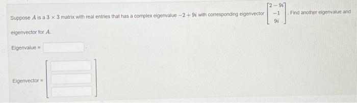 Solved Suppose \\( A \\) is a \\( 3 \\times 3 \\) matrix | Chegg.com