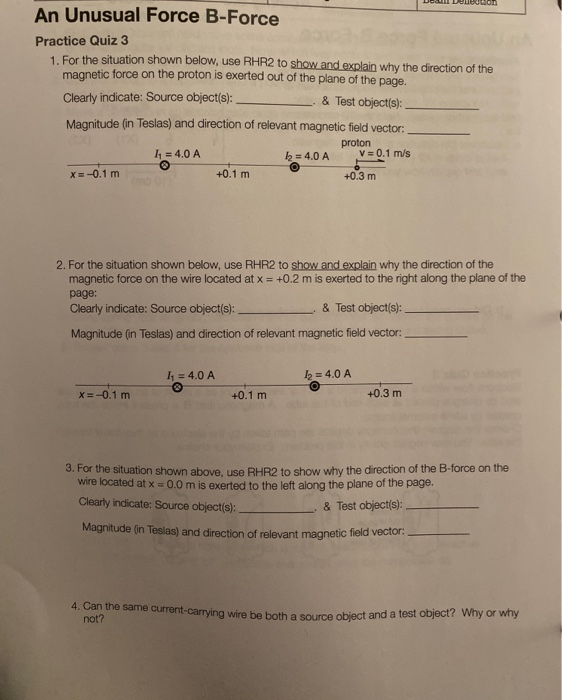 Solved An Unusual Force B-Force Practice Quiz 3 1. For the | Chegg.com