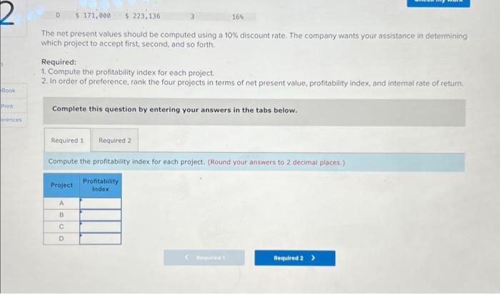 Solved Exercise 14-11 (Algo) Preference Ranking of | Chegg.com